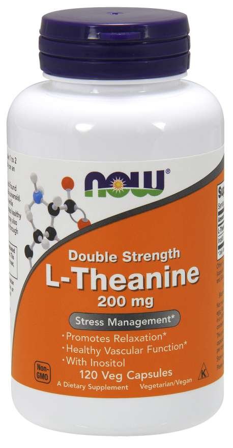 L-Theanine Double Strength 200 mg - NOW Foods, 120 cps. | Najlekáreň.eu