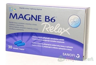 MAGNE B6 RELAX vyčerpanie a únava 30 kapsúl | Najlekáreň.eu