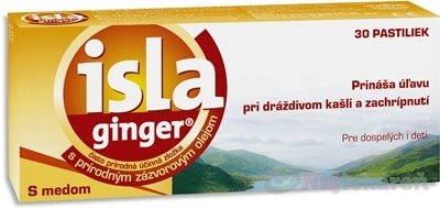 ISLA GINGER na bolesť hrdla 30 pastiliek | Najlekáreň.eu