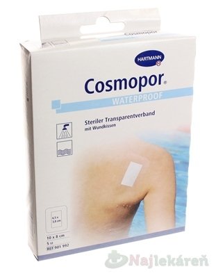 Cosmopor Waterproof sterilný vodeodolný (10x8cm) 5ks | Najlekáreň.eu