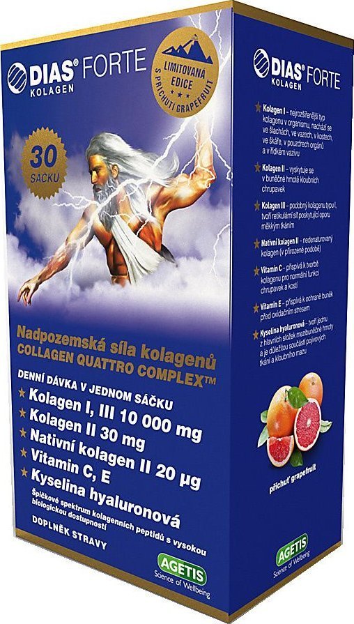 DIAS FORTE, kolagén v prášku, príchuť grep, 1x30 ks | Najlekáreň.eu