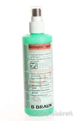 B.BRAUN MELISEPTOL RAPID SPRAY dezinfekčný prostriedok 250ml ...
