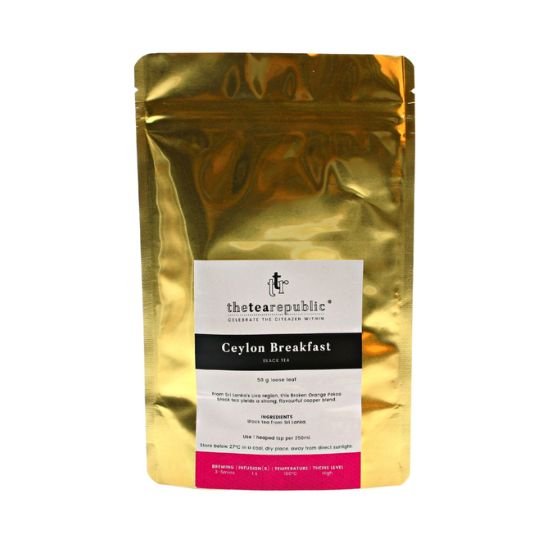 Sypaný čaj Ceylon Breakfast vo vaku The Tea Republic 50g | Najlekáreň.eu