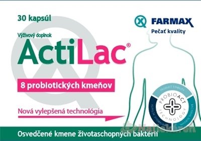 FARMAX ActiLac (inovácia) na normálnu rovnováhu črevnej flóry, cps 1x30 ...