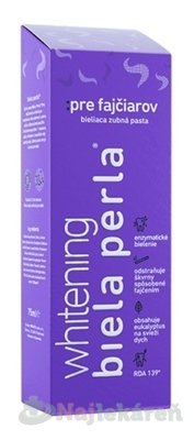 Biela perla, zubná pasta pre fajčiarov, 75ml | Najlekáreň.eu
