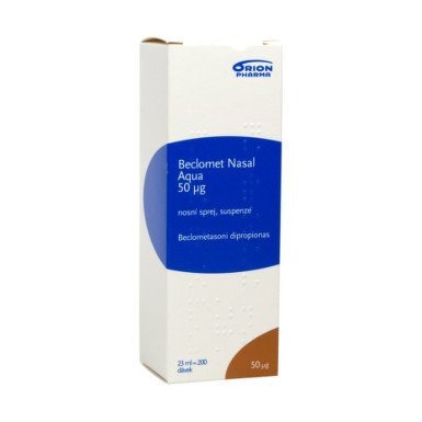 BECLOMET NASAL AQUA 50 µg nosový sprej proti nádche 9ml | Najlekáreň.eu