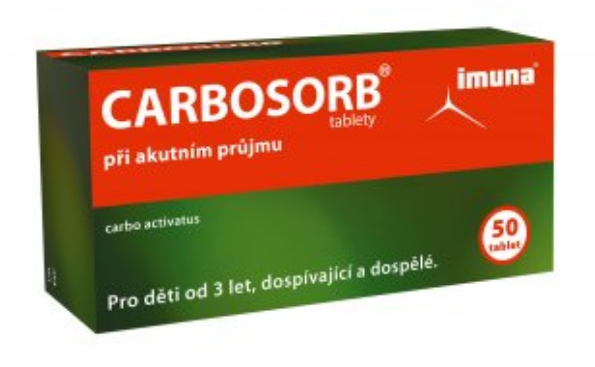 CARBOSORB na hnačku 50 tabliet | Najlekáreň.eu