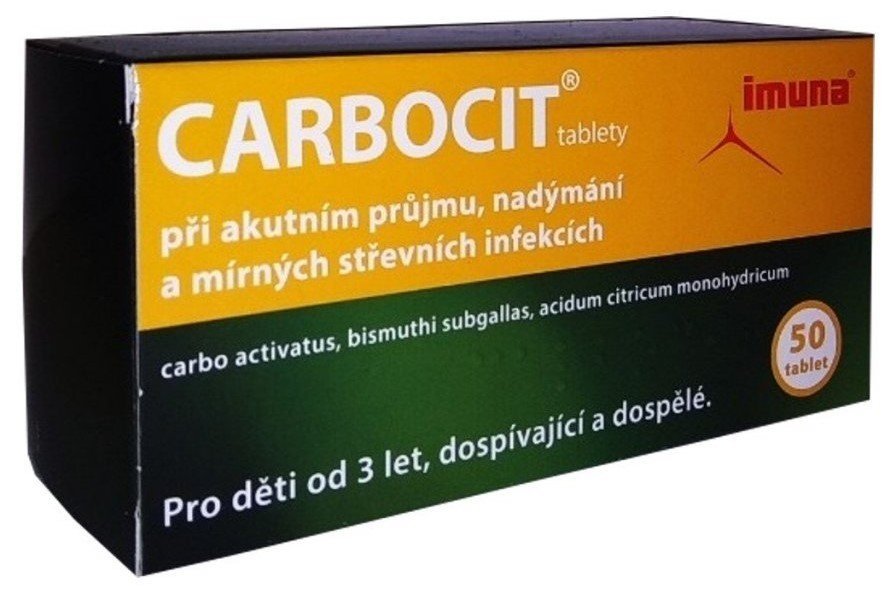 Carbocit na liečbu črevných infekcií 50 tabliet | Najlekáreň.eu