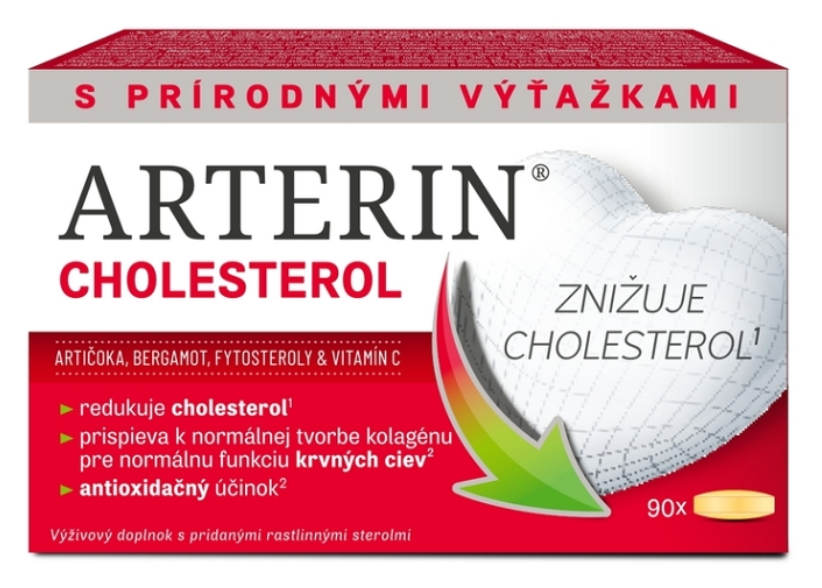 ARTERIN CHOLESTEROL na zníženie cholesterolu v krvi 90 tabliet ...