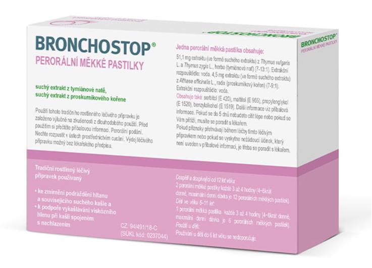BRONCHOSTOP pastilky na cmúľanie 20ks | Najlekáreň.eu