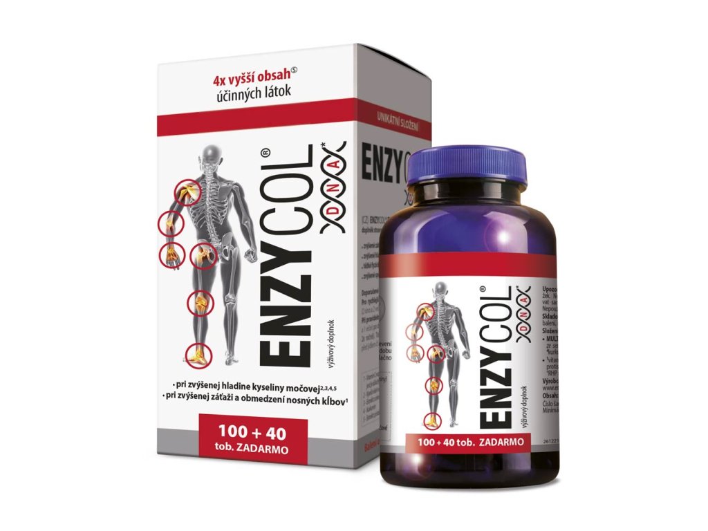 ENZYCOL DNA proti kyseline močovej 100+40cps zadarmo | Najlekáreň.eu