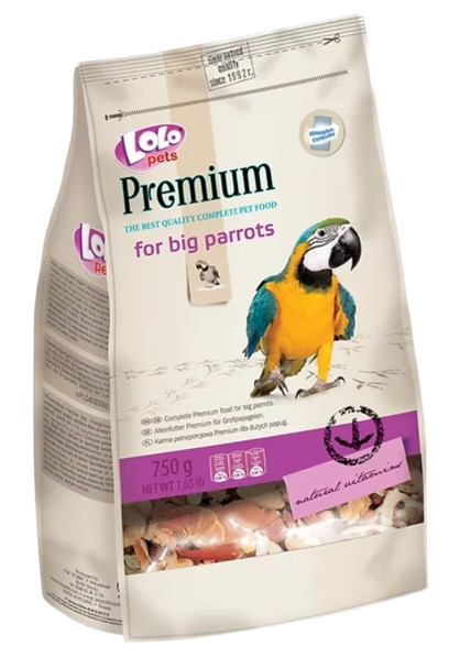 LOLOPETS prémiové krmivo pre veľké papagáje 750g | Najlekáreň.eu