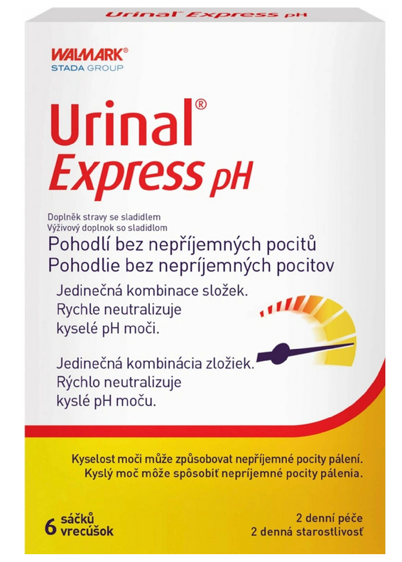 Urinal Express pH vrecúška na podporu zdravia močových ciest 6ks ...